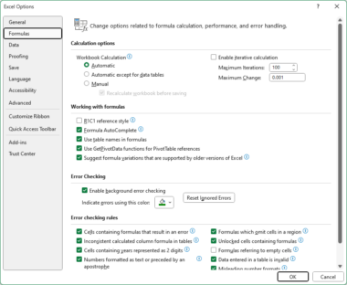 Change cell reference format style from A1 to R1C1 or from R1C1 to A1 ...